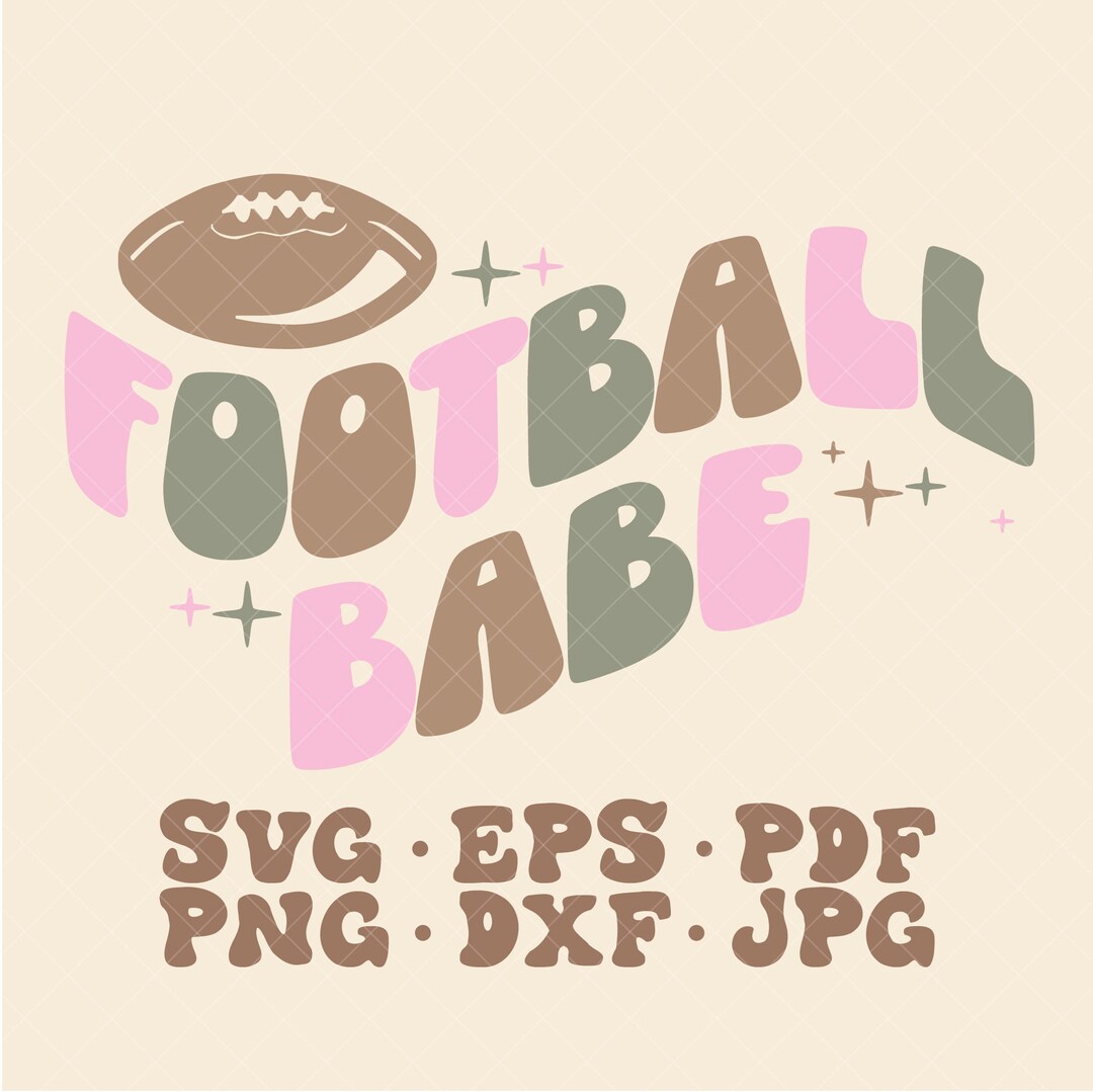 Football Babe SVG, Fall Football Svg, Womens Football Svg, Cute ...