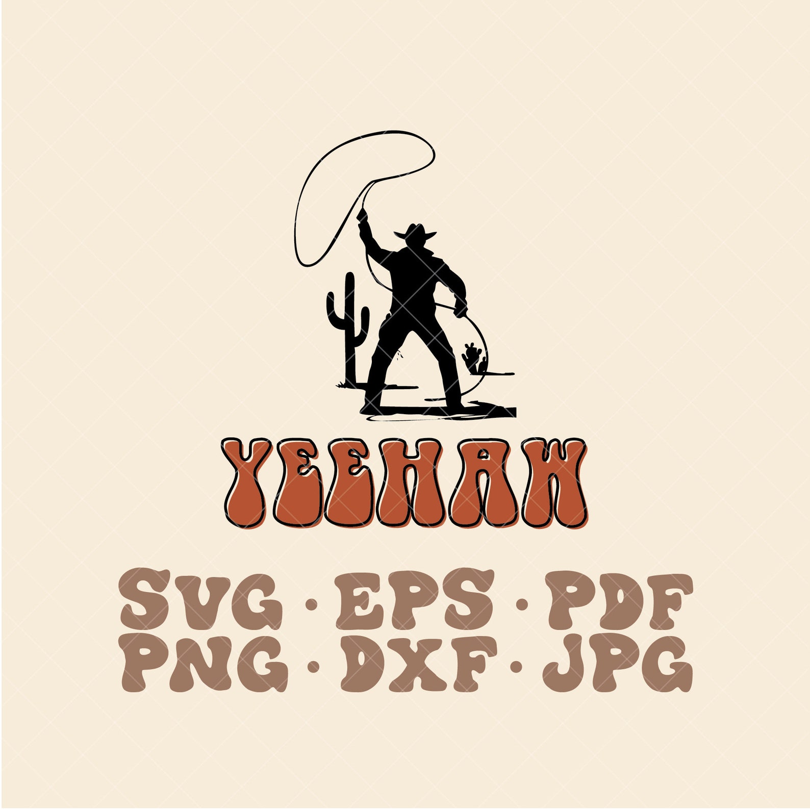 Yeehaw Svg Western Boho Svg Retro Western Svg Yeehaw Png | Etsy