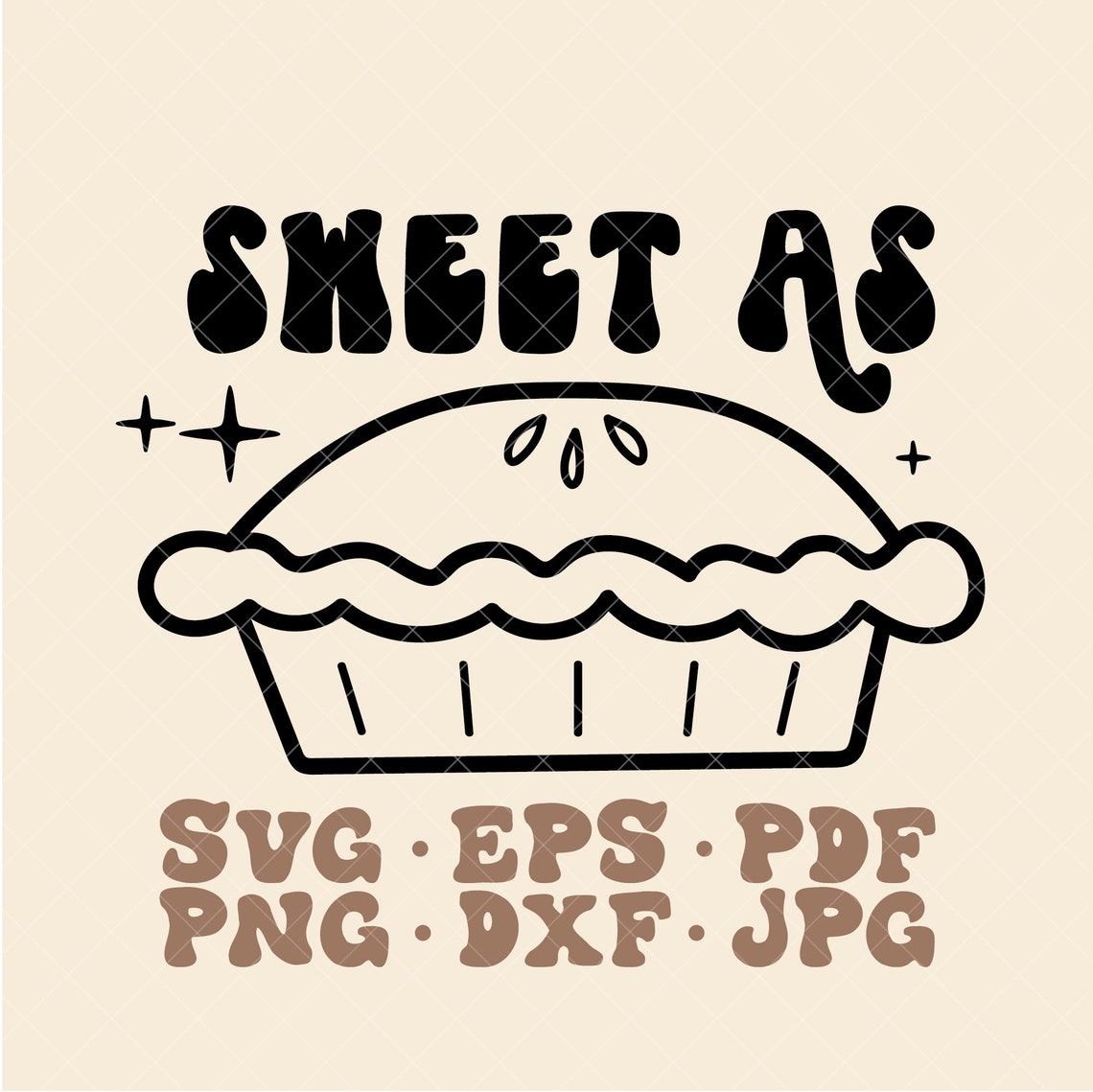 Sweet as Pie SVG Pumpkin Pie Svg Baby Thanksgiving Svg - Etsy