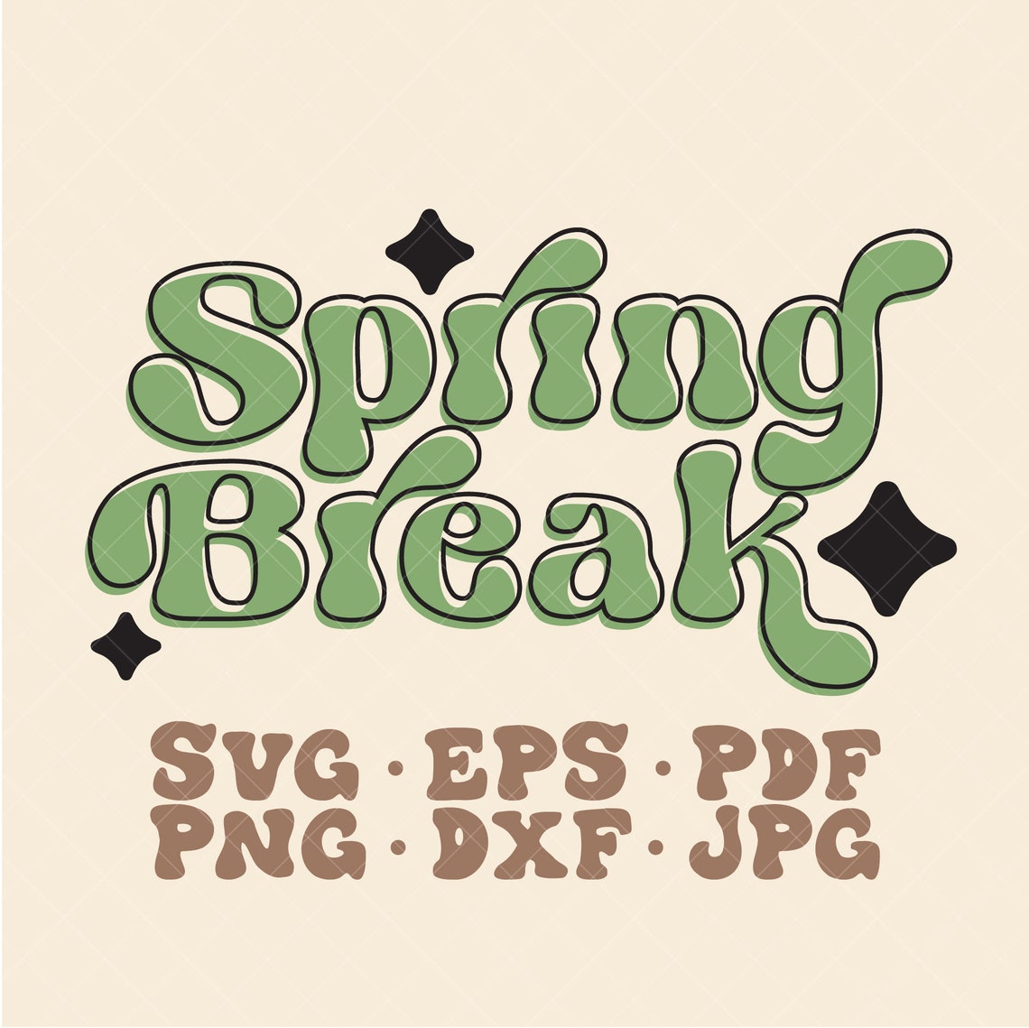 Spring Break SVG Spring Break Sublimation File Spring | Etsy