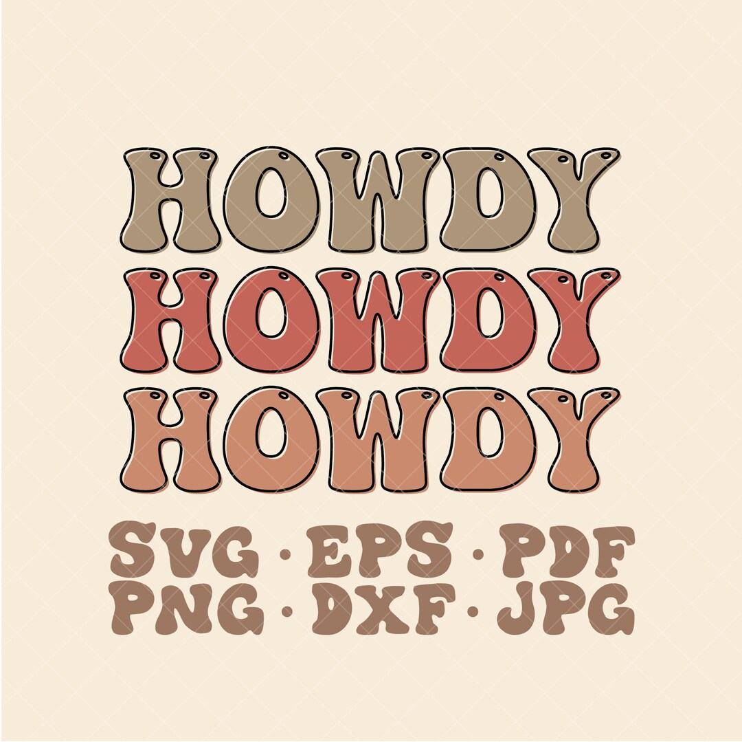 Howdy Svg | Western Boho Svg | Retro Western Svg | Howdy Png | Western ...