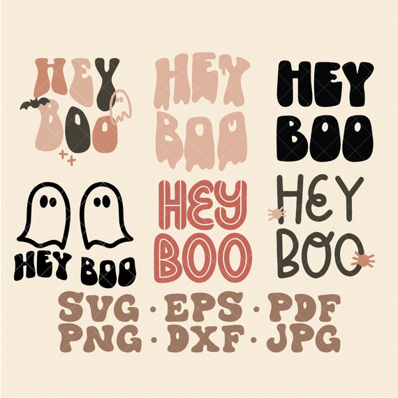 Hey Boo Svg Bundle Kids Halloween Svg Toddler Halloween - Etsy