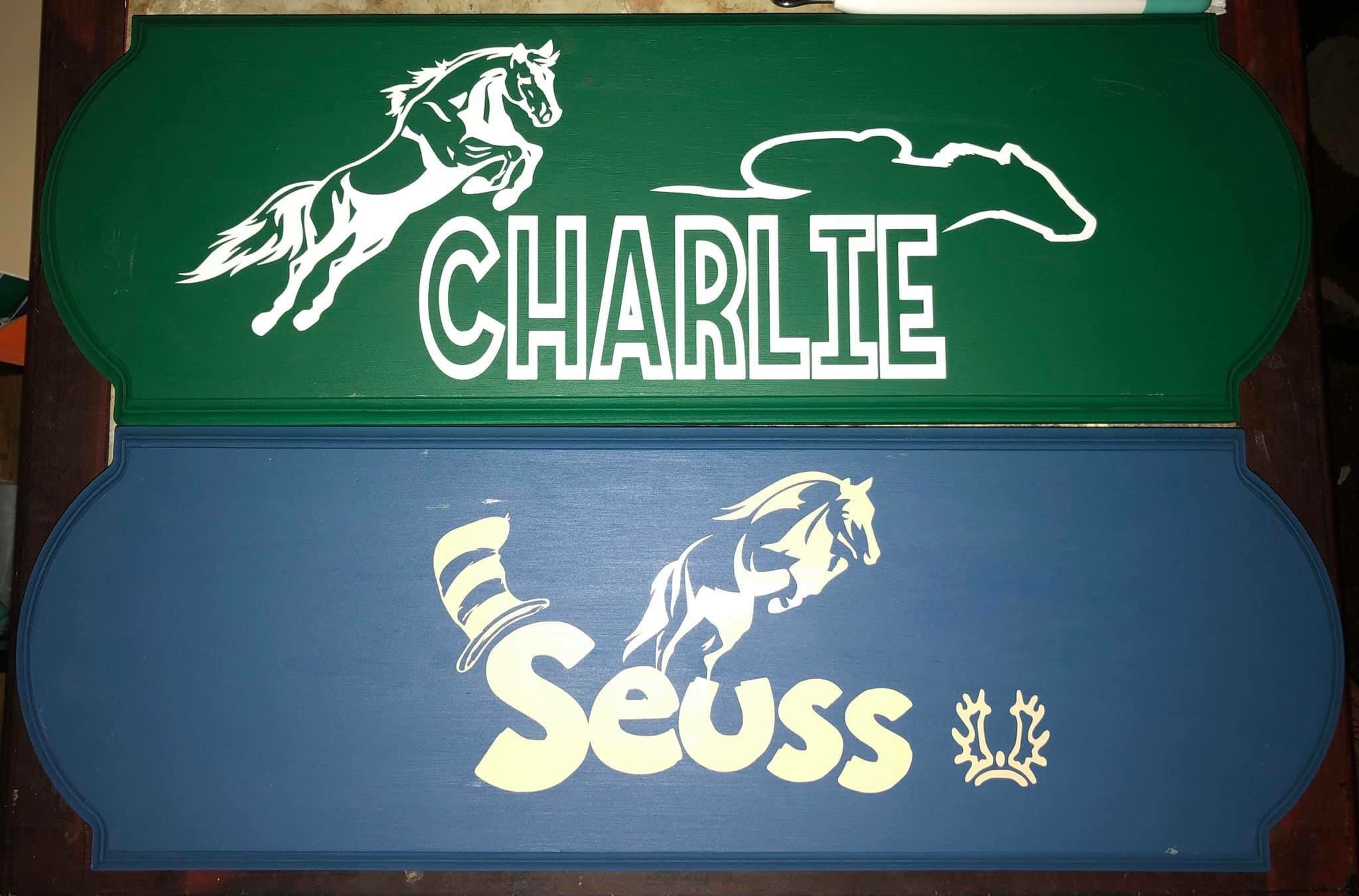 CUSTOM Horse Stall Name Plates - Etsy
