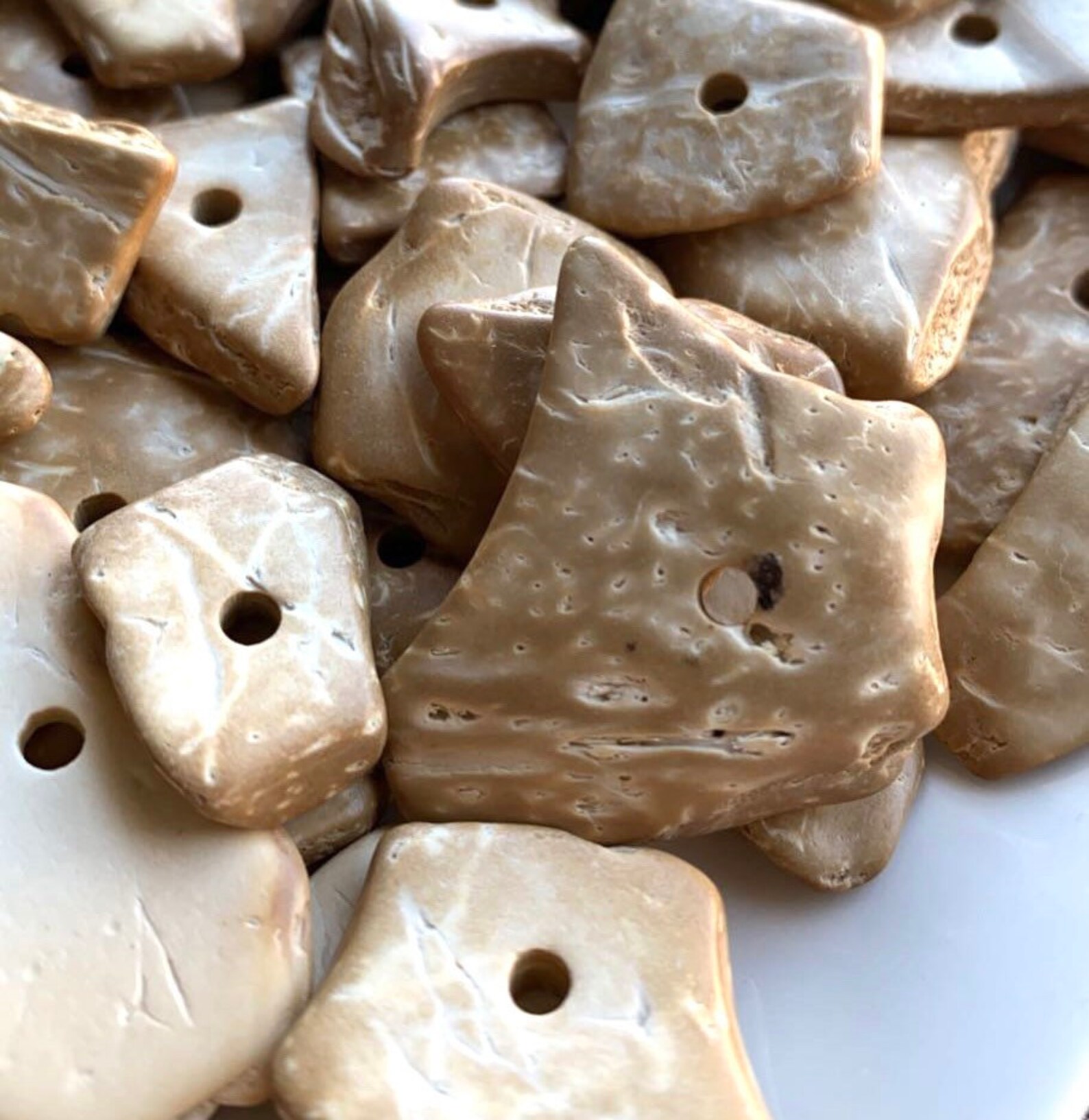 Shell Beads Tan Beads Coconut Shell Beads Bead Chips Bead - Etsy