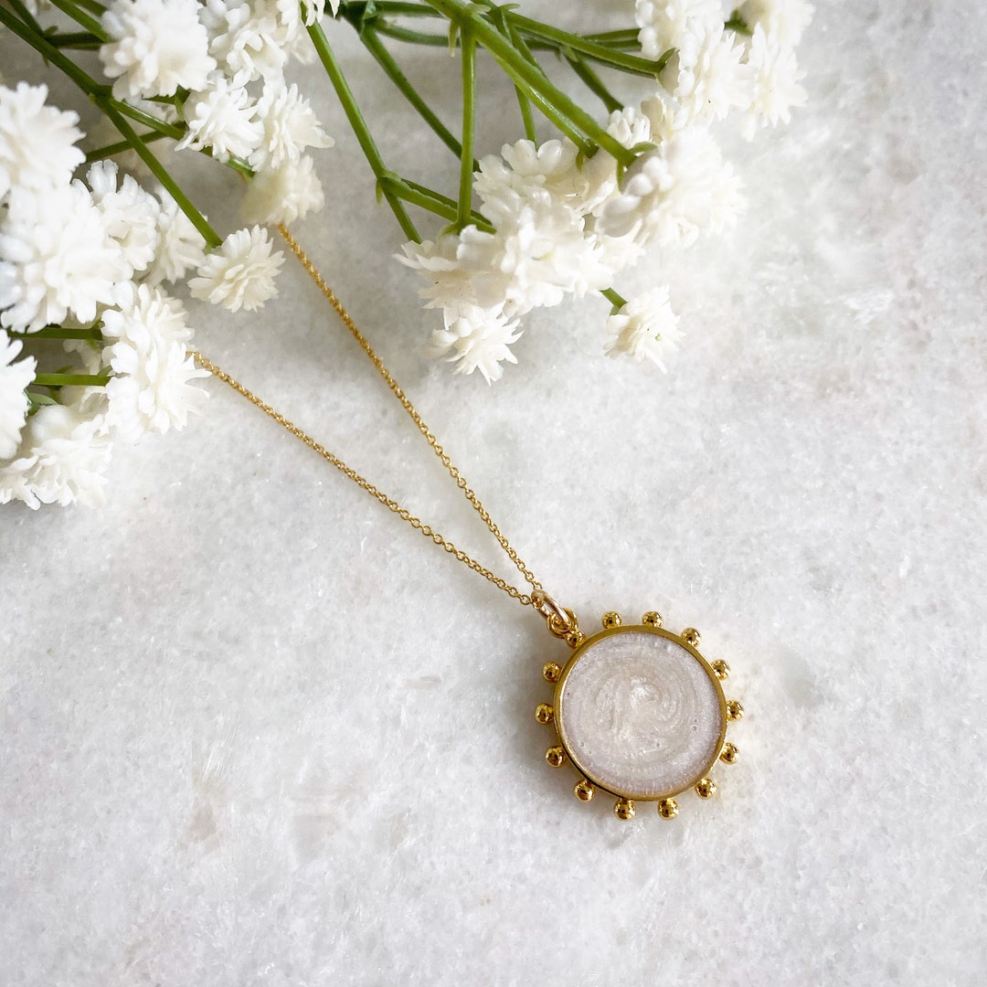 Sun Beaded Coin Necklace, Sunburst Pendant, Sun Jewellery, Layering ...