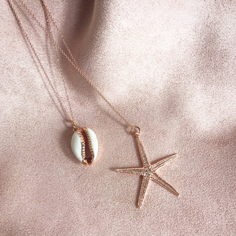 Gold Starfish Necklace Starfish Jewellery Beach Jewllery | Etsy