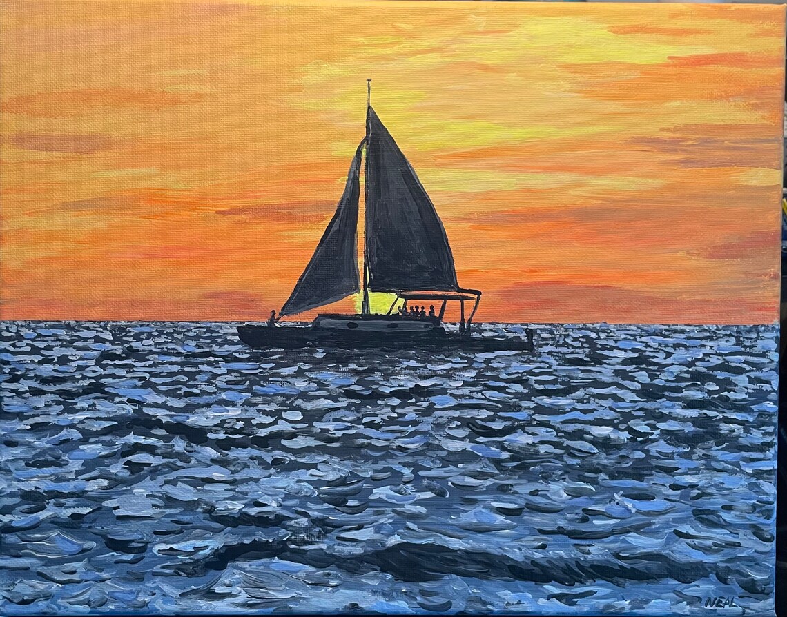 Sunset off Mallory Square - Etsy