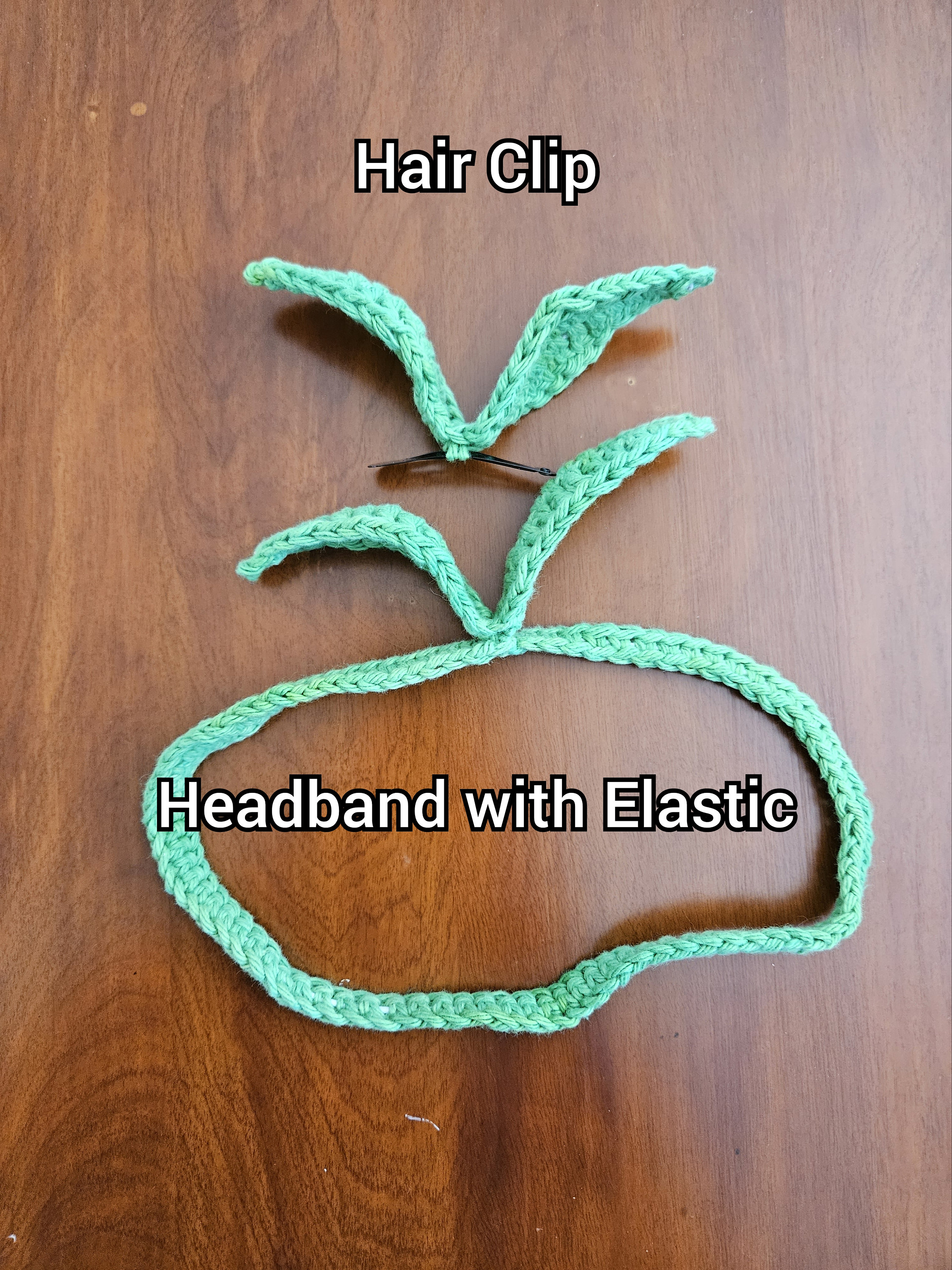 Crochet Bean Sprout Hair Accessory - Etsy