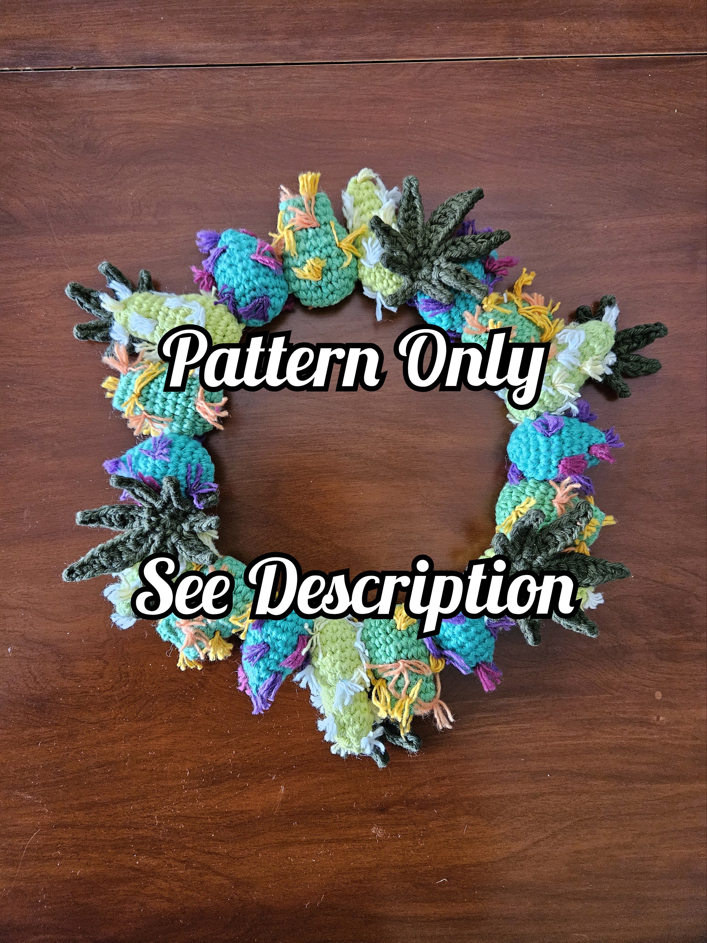 Marijuana Flower Head Wreath Crochet Pattern - Etsy