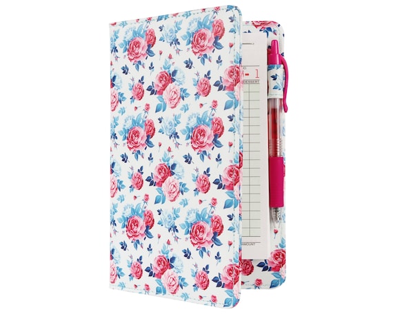 Pink and Blue Watercolor Flowers / Roses Server Book for - Etsy