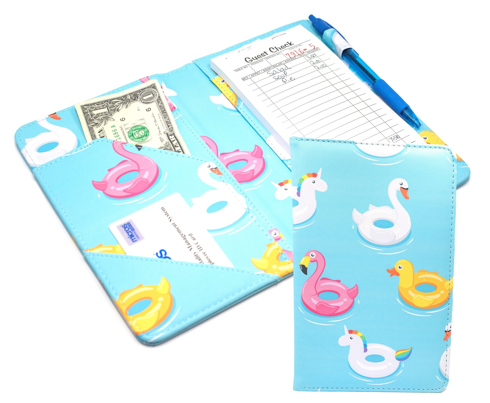 Pool Floatie Cute Summer Server Book Featuring Yellow Ducks and ...