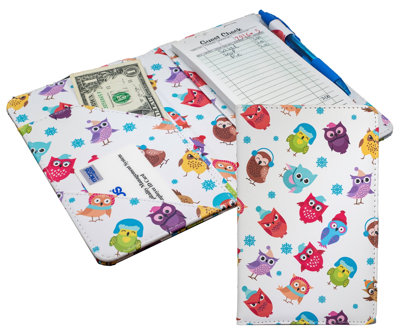Winter Owls Cute Server Book / Order Pad Holder for Waitresses - Etsy