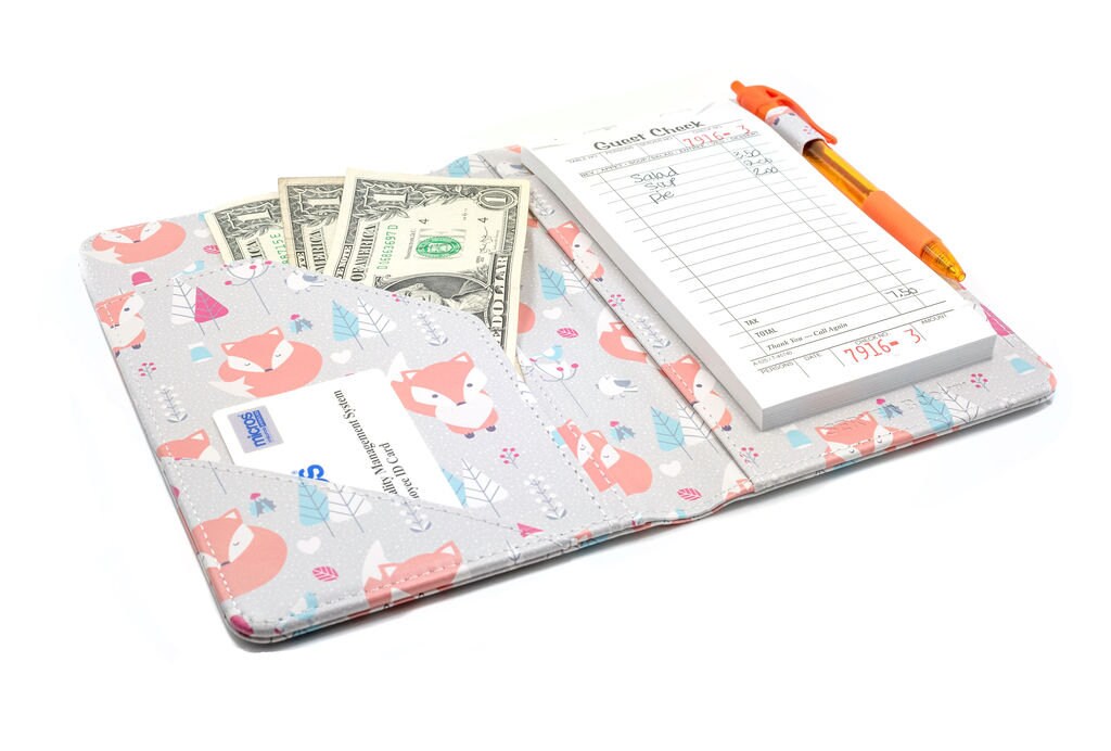 Cute Winter Fox Pattern Server Book for Waitresses - Etsy