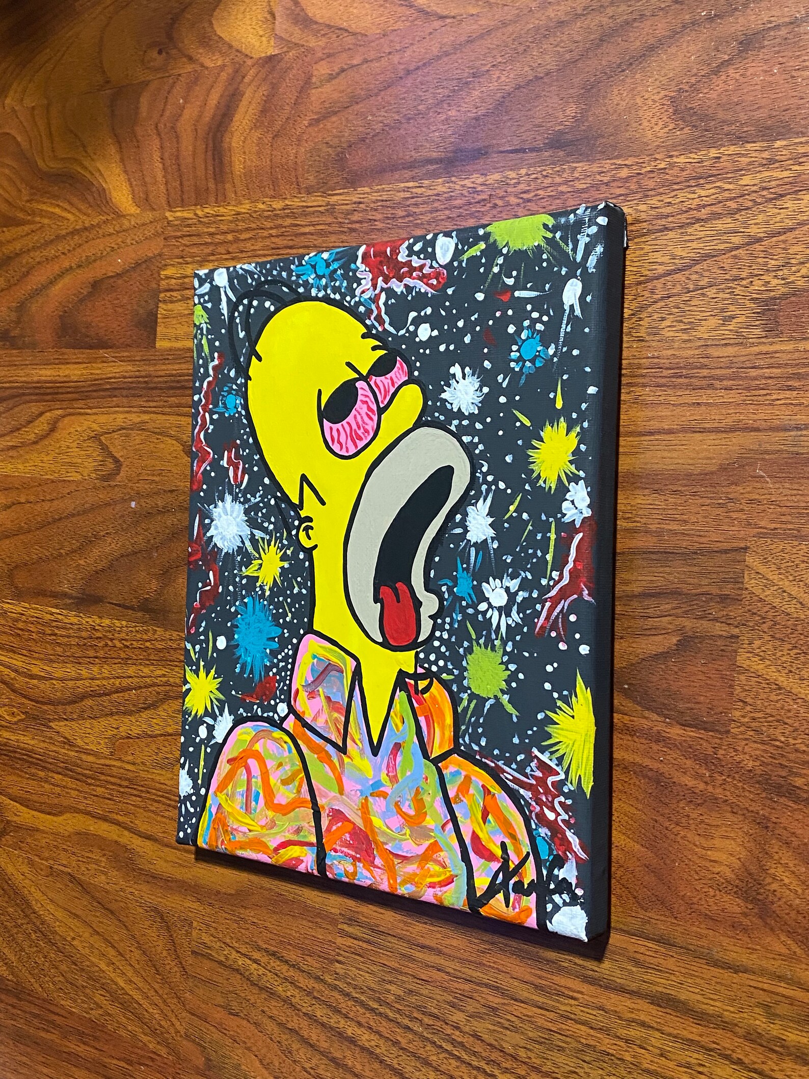 Homer Simpsons TV Cartoon Homer Simpson Trippy | Etsy