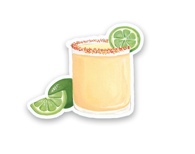 Margarita Sticker | Margarita Vinyl Sticker | Cocktail Waterproof ...