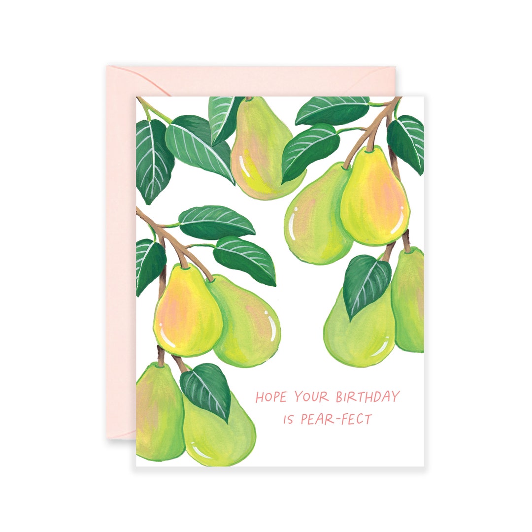 Pear-fect Birthday Card | Birthday Card - Etsy