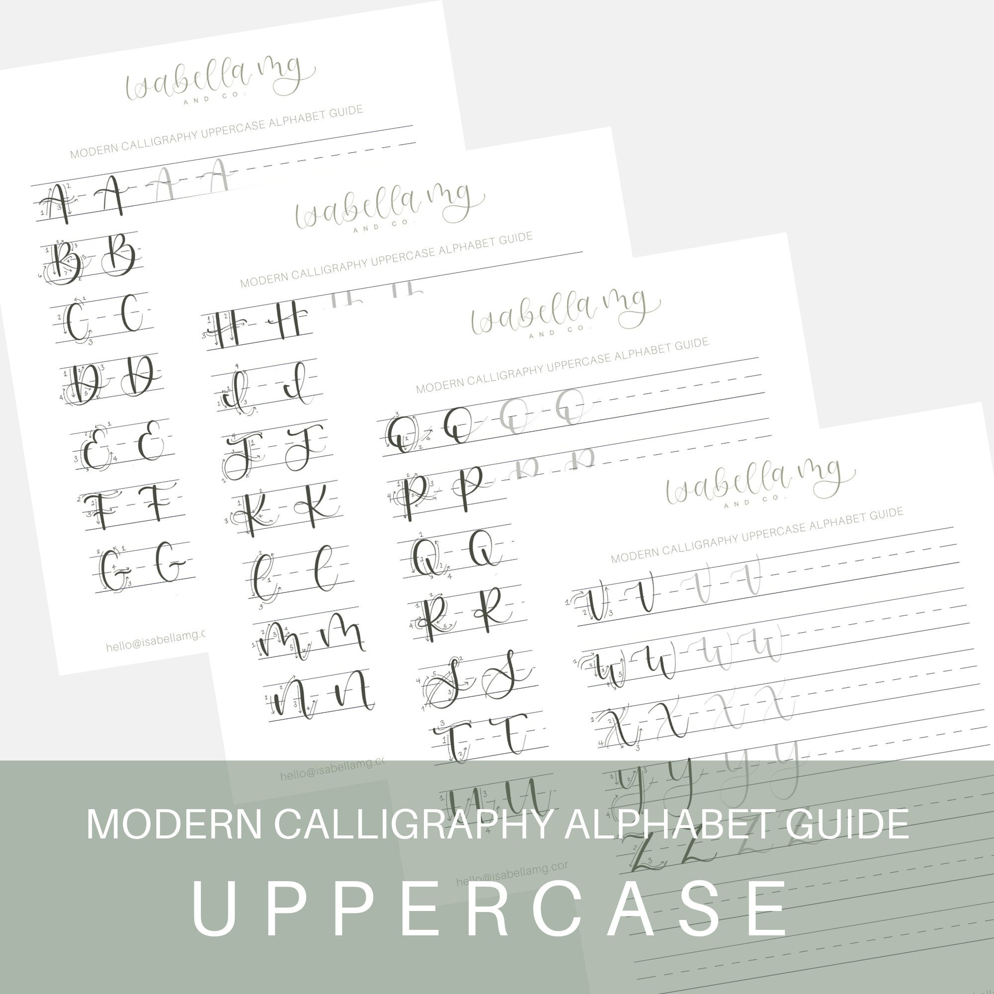 Calligraphy Lettering Guide