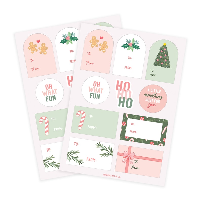 Oh so Jolly Gift Stickers | Holiday Sticker Sheet - Etsy