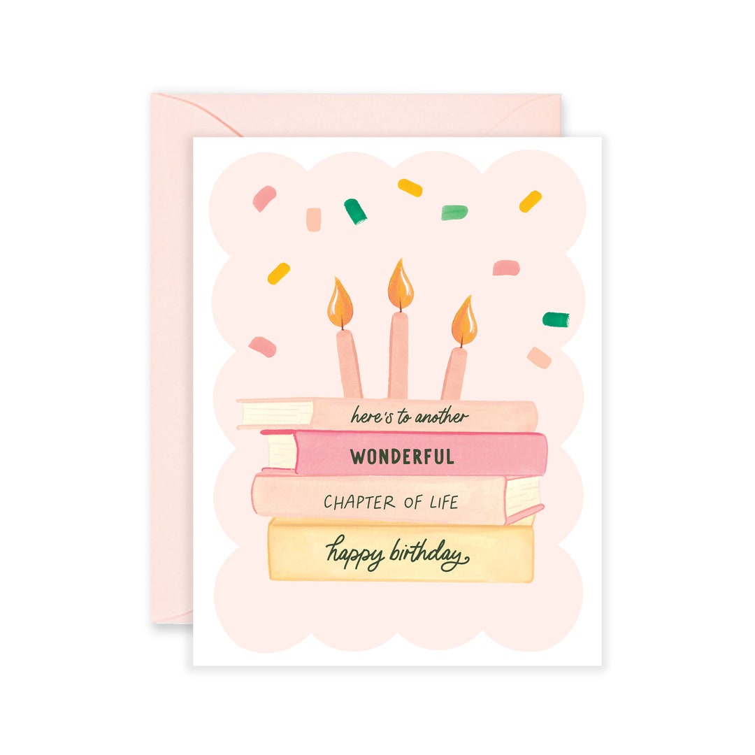 Chapter of Life Greeting Card | Sweet Birthday Card for Book Lover ...