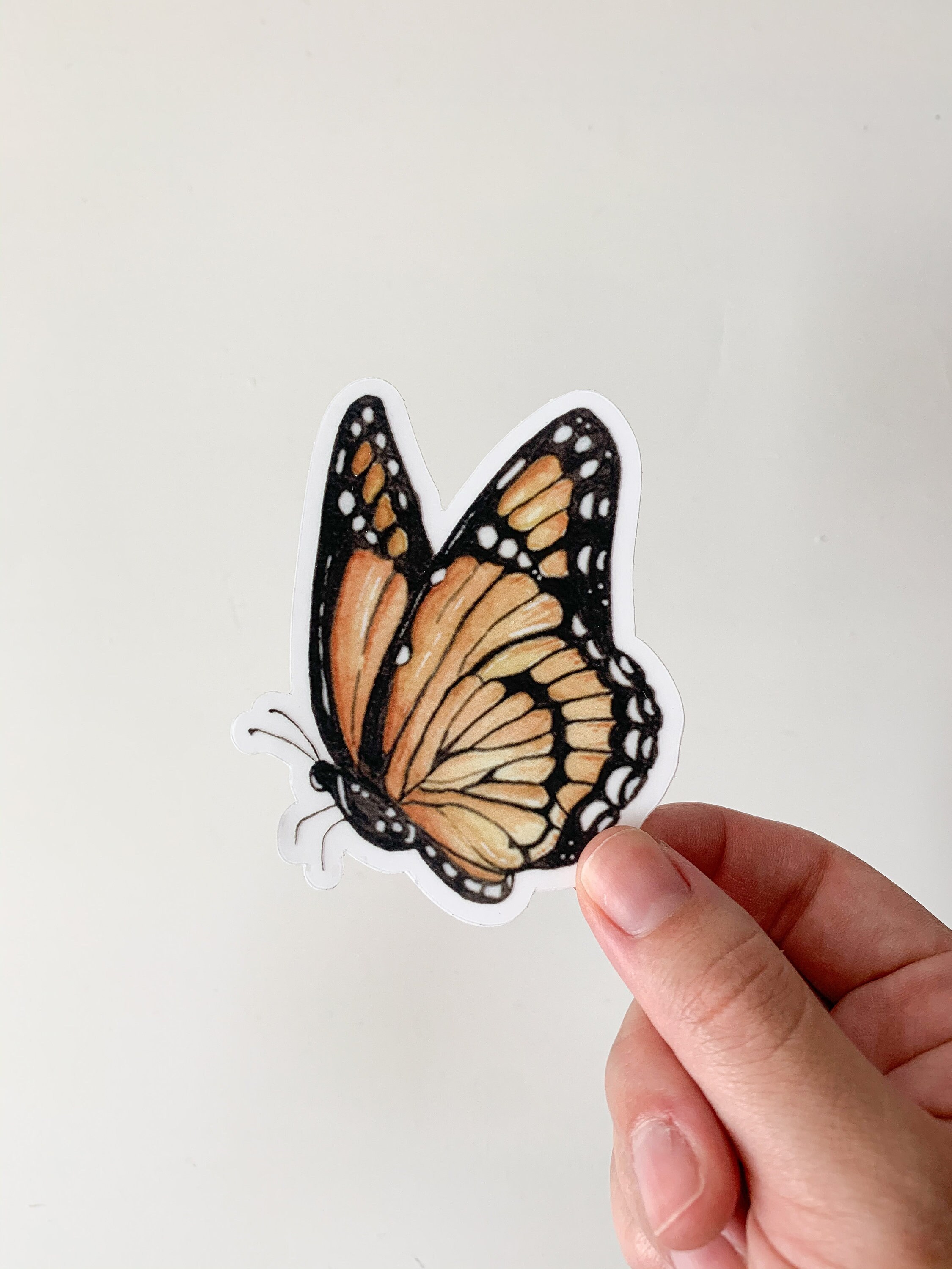 Clear Monarch Sticker Butterfly Vinyl Sticker Monarch - Etsy Australia
