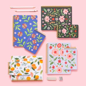 Citrus Sky Notebook | Back to School Notebook | Floral Citrus Notebook ...