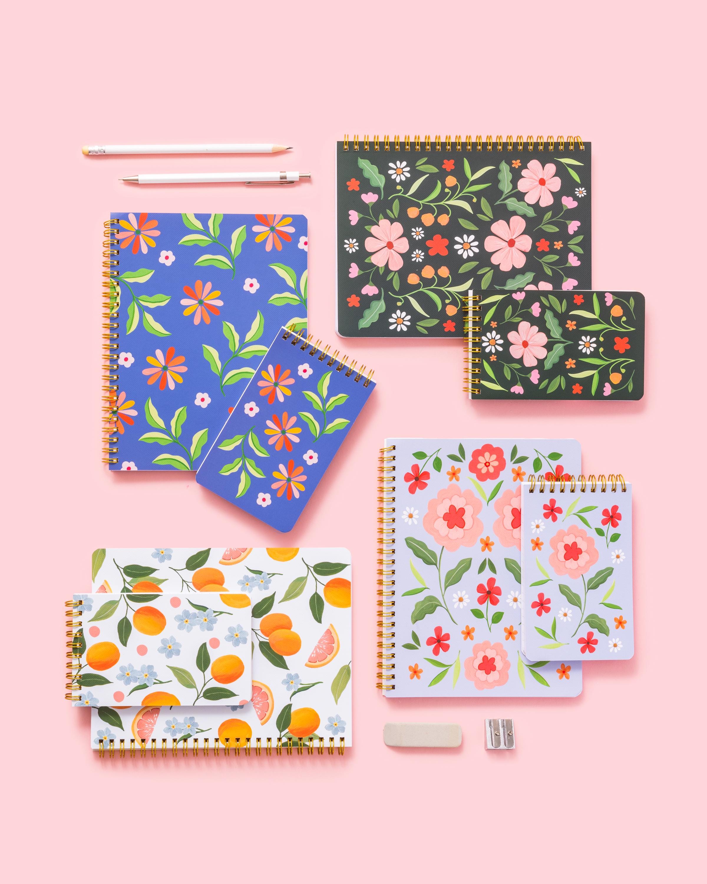 Citrus Sky Notebook | Back to School Notebook | Floral Citrus Notebook ...