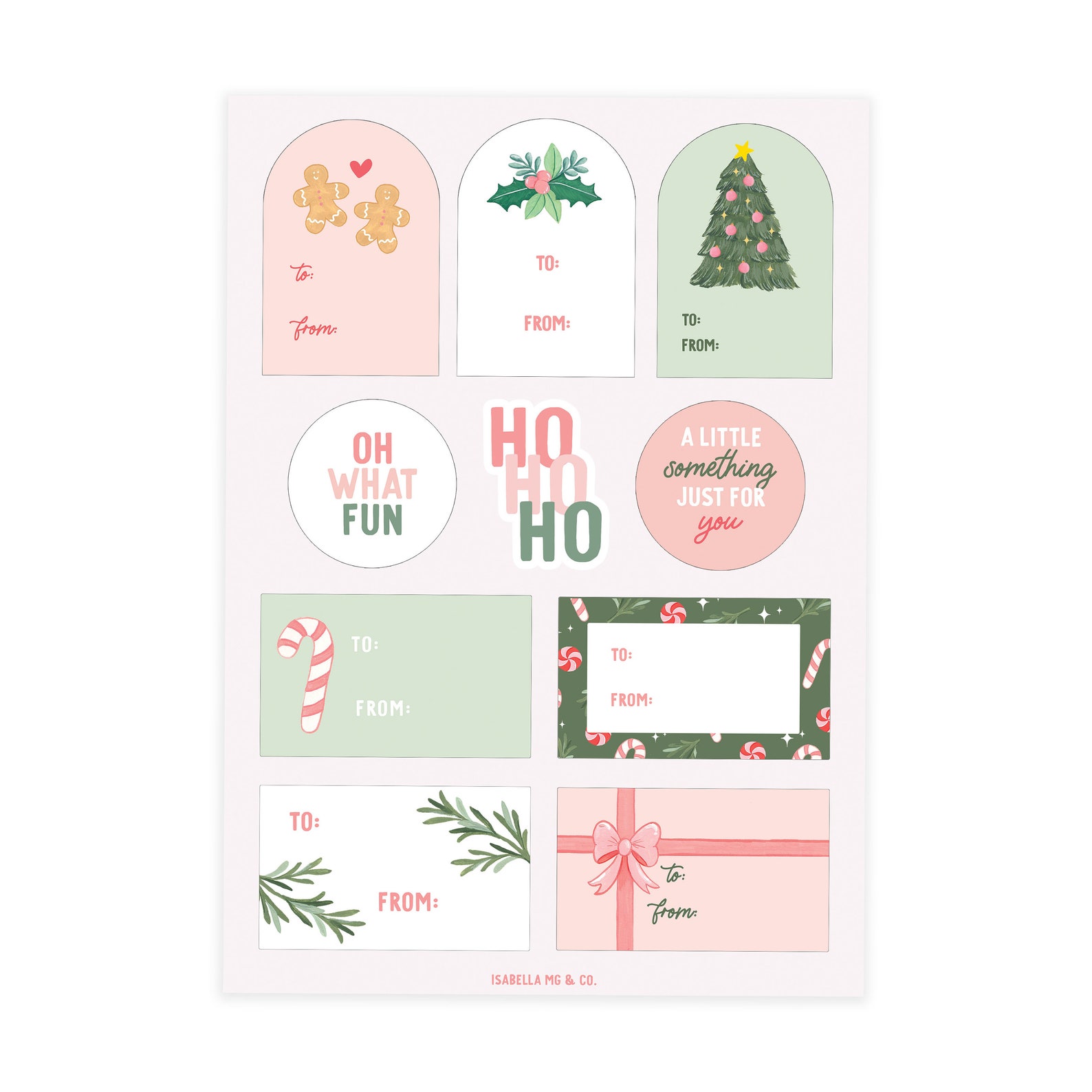 Oh so Jolly Gift Stickers | Holiday Sticker Sheet - Etsy