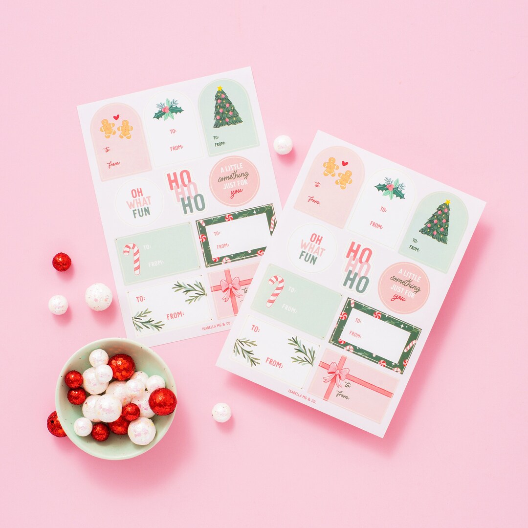 Oh so Jolly Gift Stickers | Holiday Sticker Sheet - Etsy