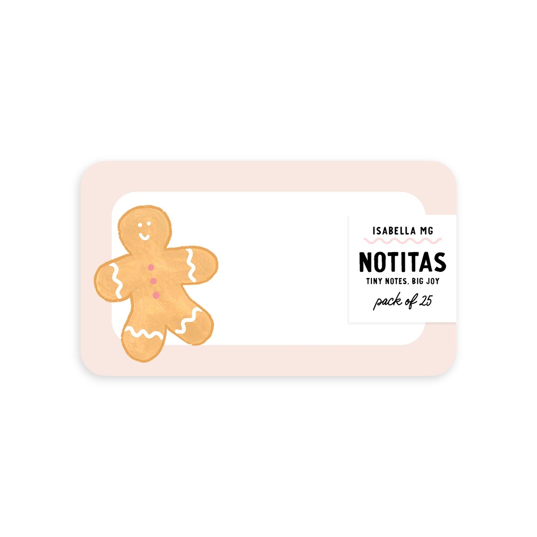 Gingerbread Notitas | Tiny Notes, Lunch Box Notes, Back to School, Just ...