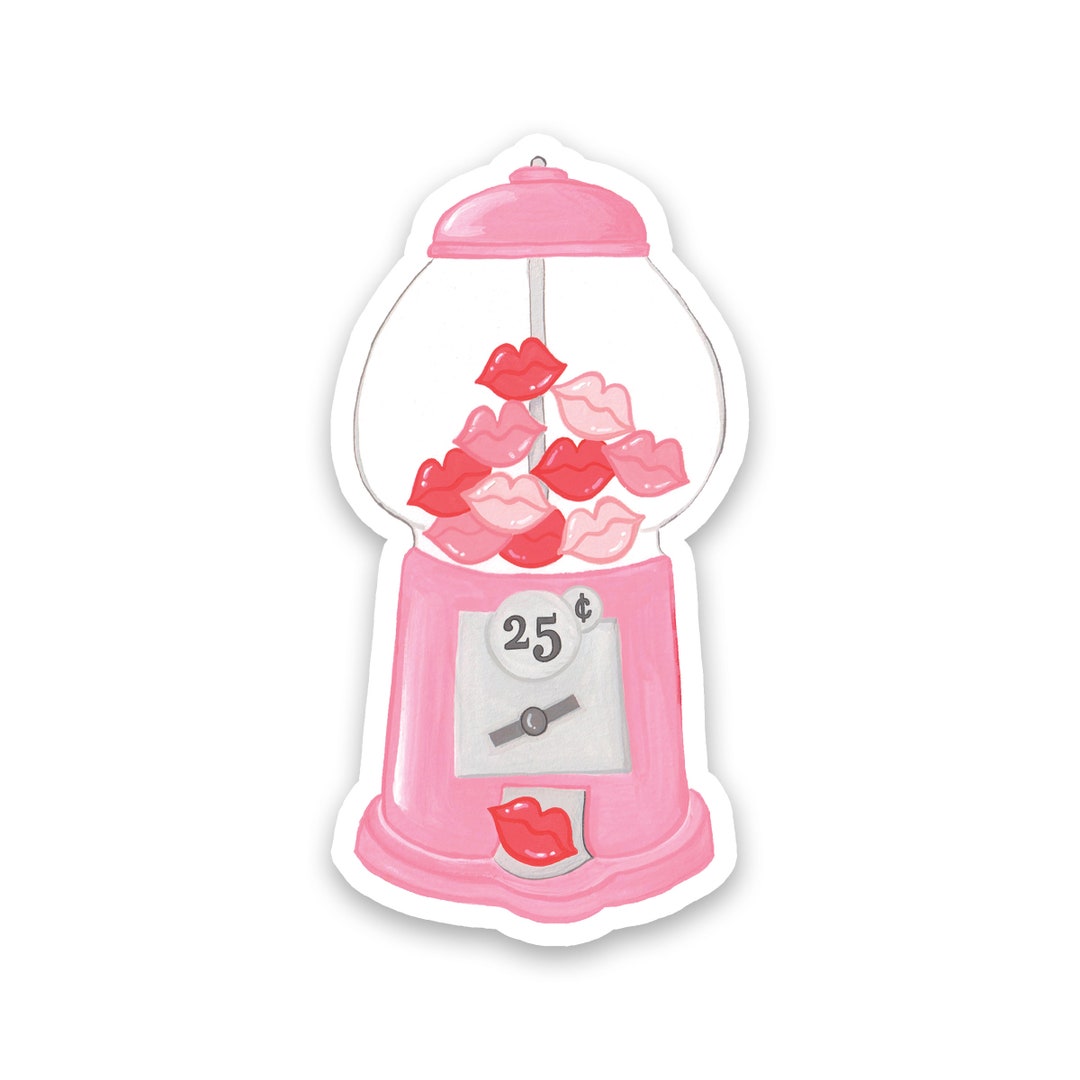 Besitos Gumball Machine Sticker | Spanish Valentine's Day Sticker ...