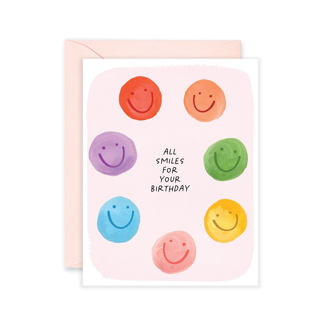All Smiles Birthday Greeting Card | Sweet Birthday Card for Kids ...