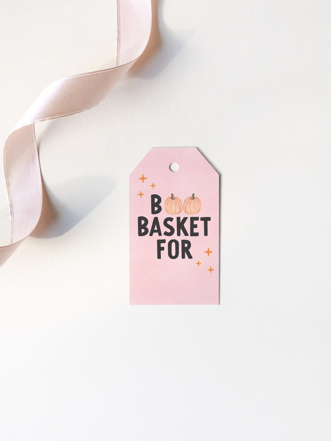 Halloween Boo Basket Tag | Happy Halloween Gift Tag | Spooky Season Tag ...
