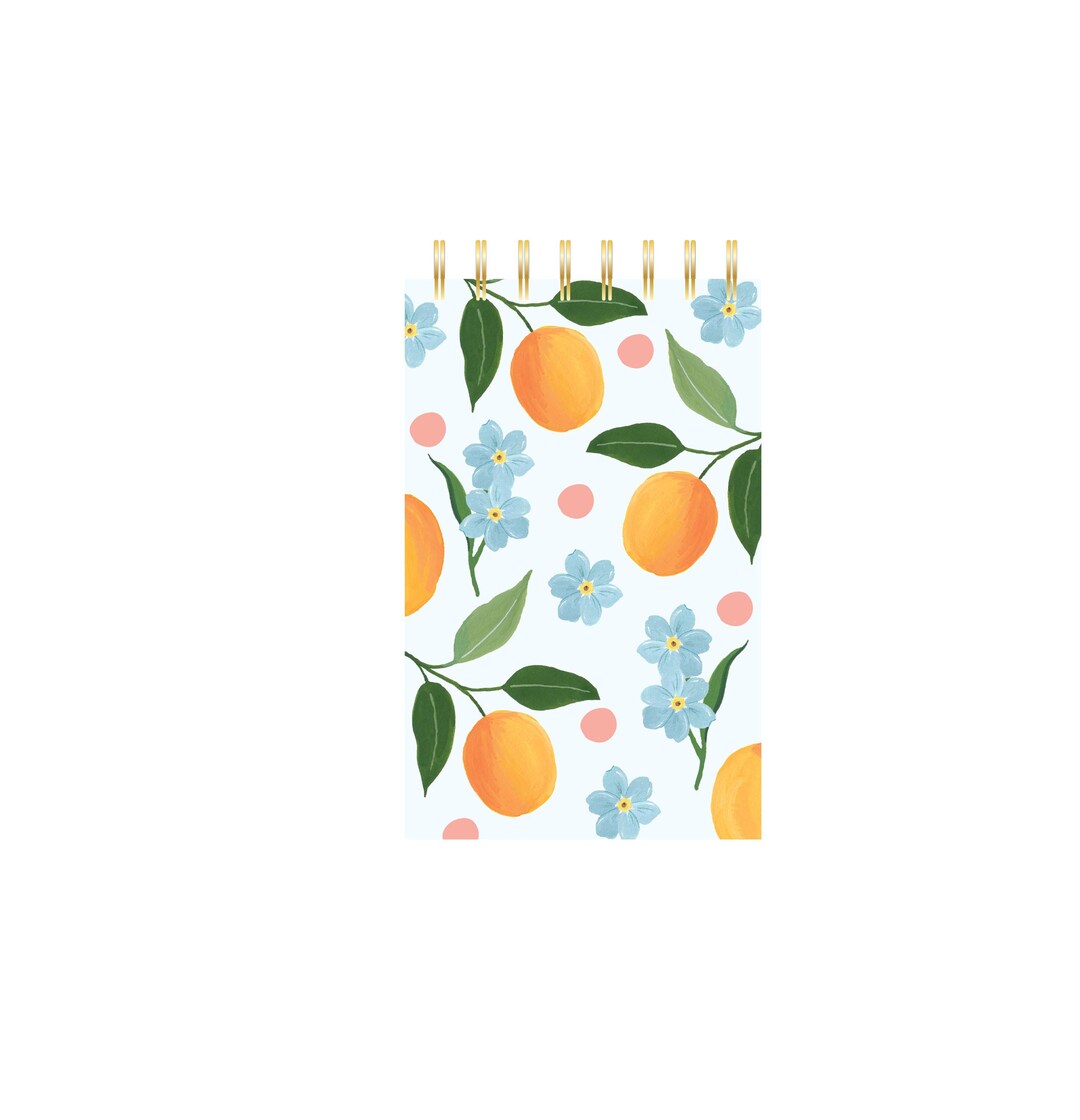 Mini Citrus Sky Notebook | Back to School Notebook | Floral Citrus ...