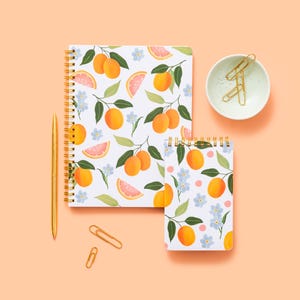 Citrus Sky Notebook | Back to School Notebook | Floral Citrus Notebook ...