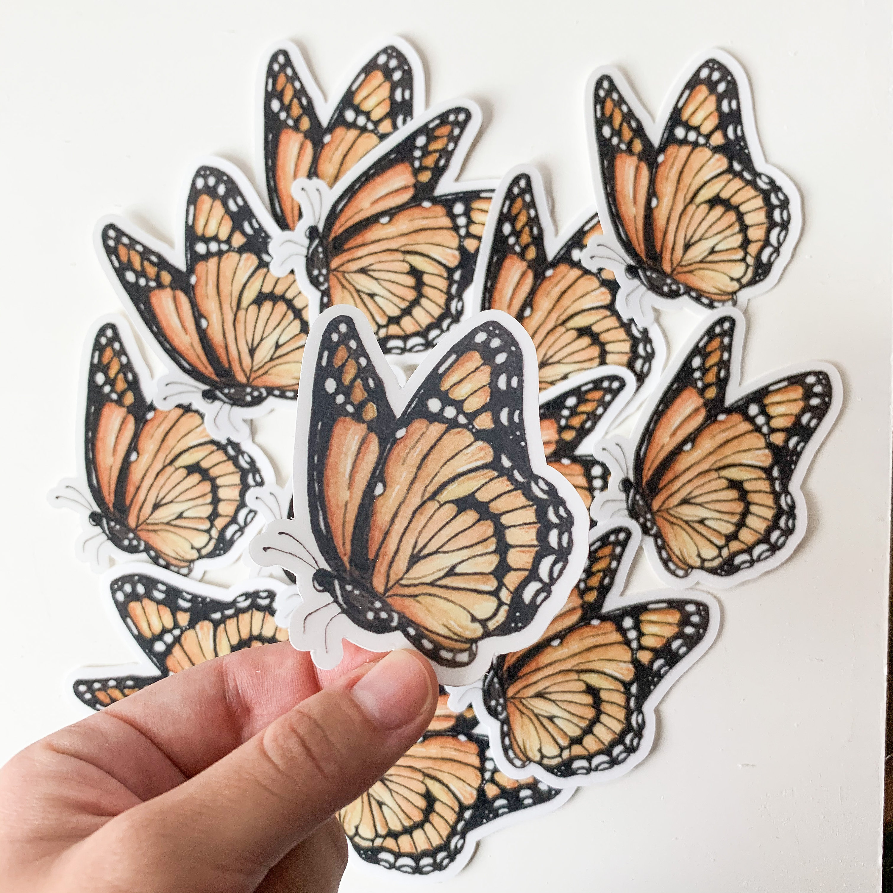 Clear Monarch Sticker Butterfly Vinyl Sticker Monarch - Etsy Australia