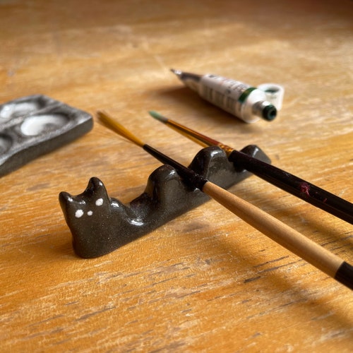 Black Cat Spoon Rest - Etsy