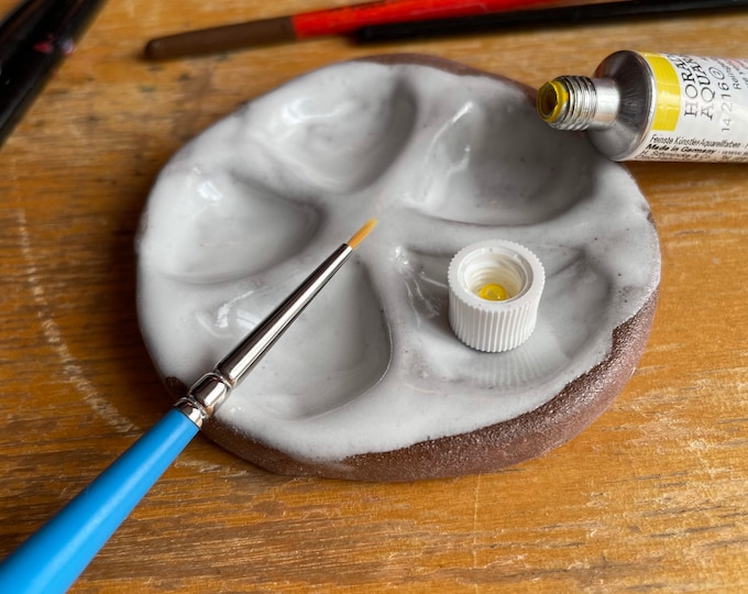 Ceramic Brush Holder, Floral Ceramic Brush Rest, Paintbrush Rest ...