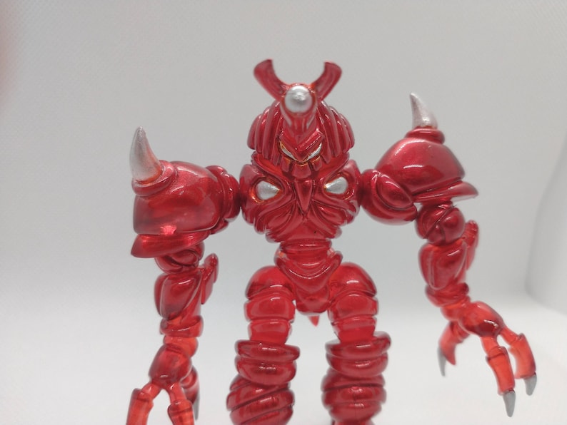 Unofficial "crimson" Kabuto Mushi - Custom Godbeast Glyos Action Figure ...