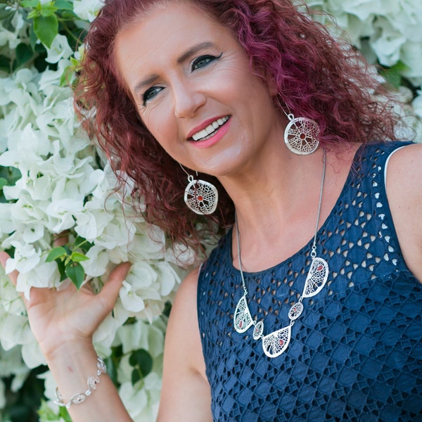 Silver Bib Necklace - Etsy