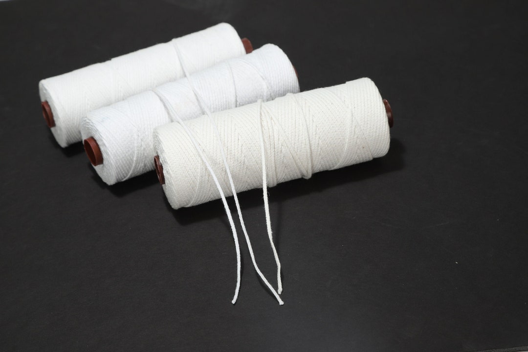 60 Ply Cotton Candle Wicks, Smokeless Wick, Flat Braided, DIY Candle ...