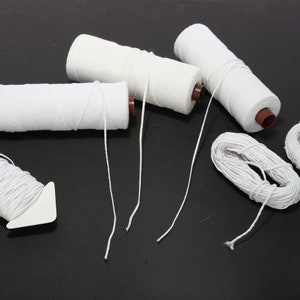 24 Ply Cotton Candle Wicks, Smokeless Wick, Flat Braided, DIY Candle ...