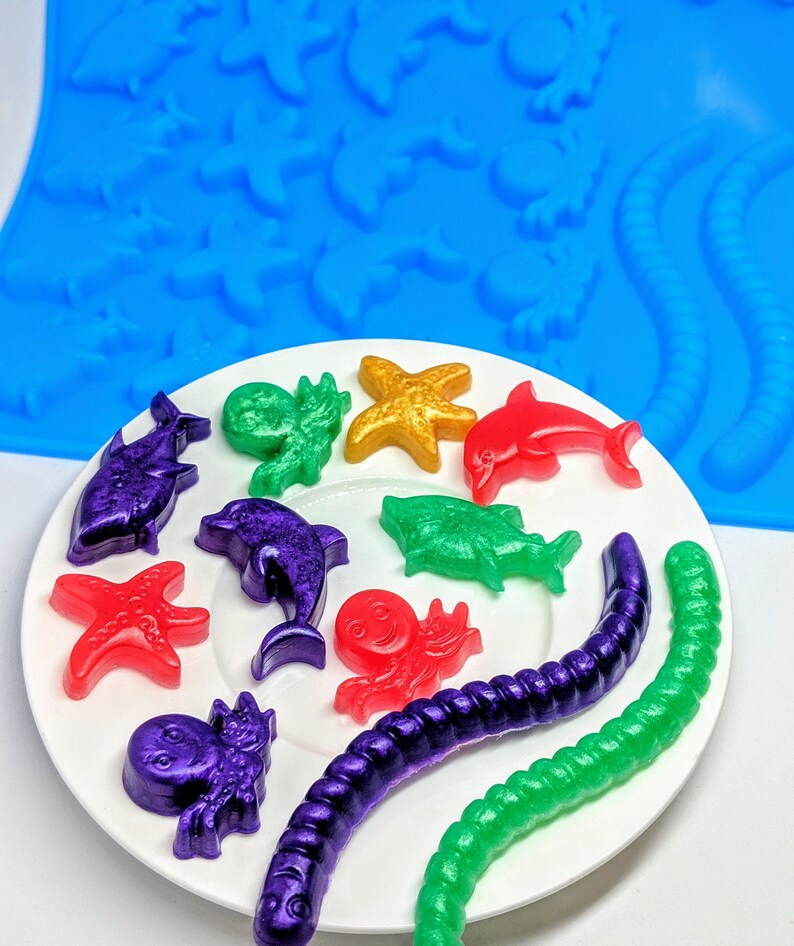 Silicone 32 Cavity Sea Creature Mold Marine Animal Shape - Etsy