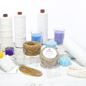 24 Ply Cotton Candle Wicks, Smokeless Wick, Flat Braided, DIY Candle ...