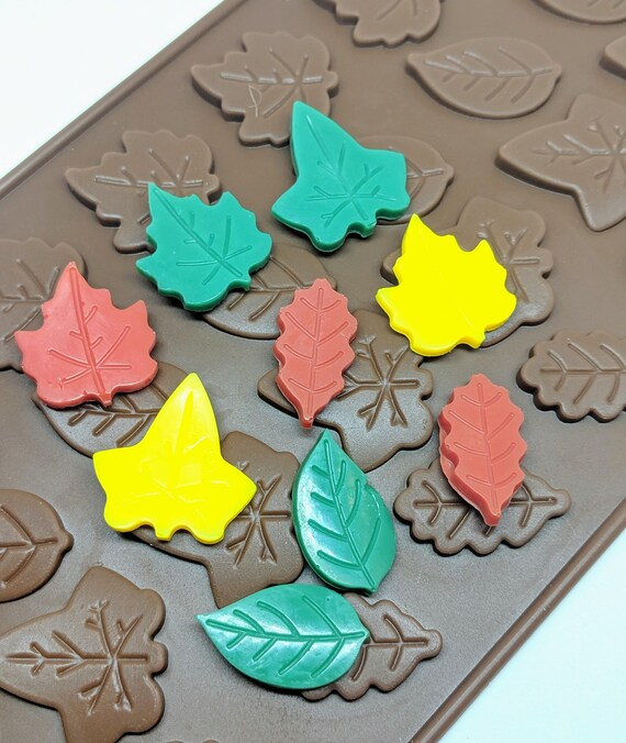 24 Mini Assorted Tree Leaf Shape Silicone Mold 3D Shape | Etsy