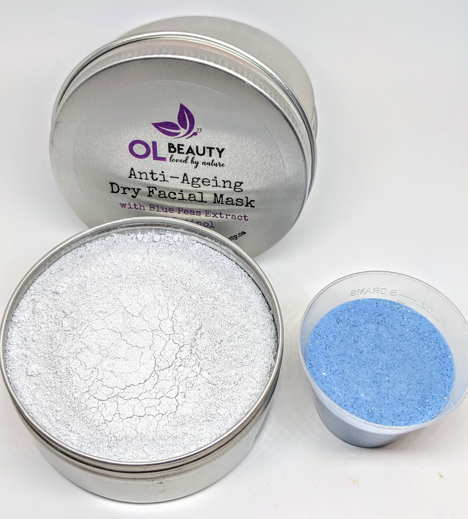 Anti-ageing Dry Facial Mask With Retinol&blue Peas | Etsy