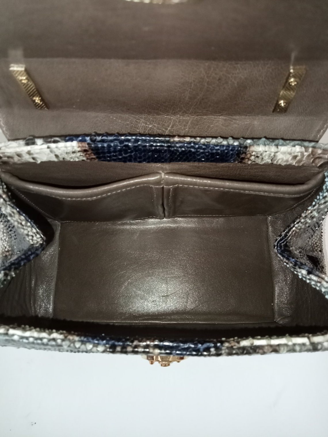 Genuine Snake Skin Top-handle Bag: Luxury Leather Purse - Etsy
