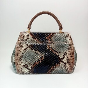 Genuine Snake Skin Top-handle Bag: Luxury Leather Purse - Etsy