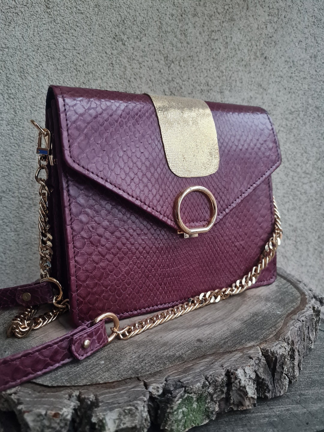 Genuine Snake Leather Bag, Leather Handbag, Python Leather Bag, Lady's ...
