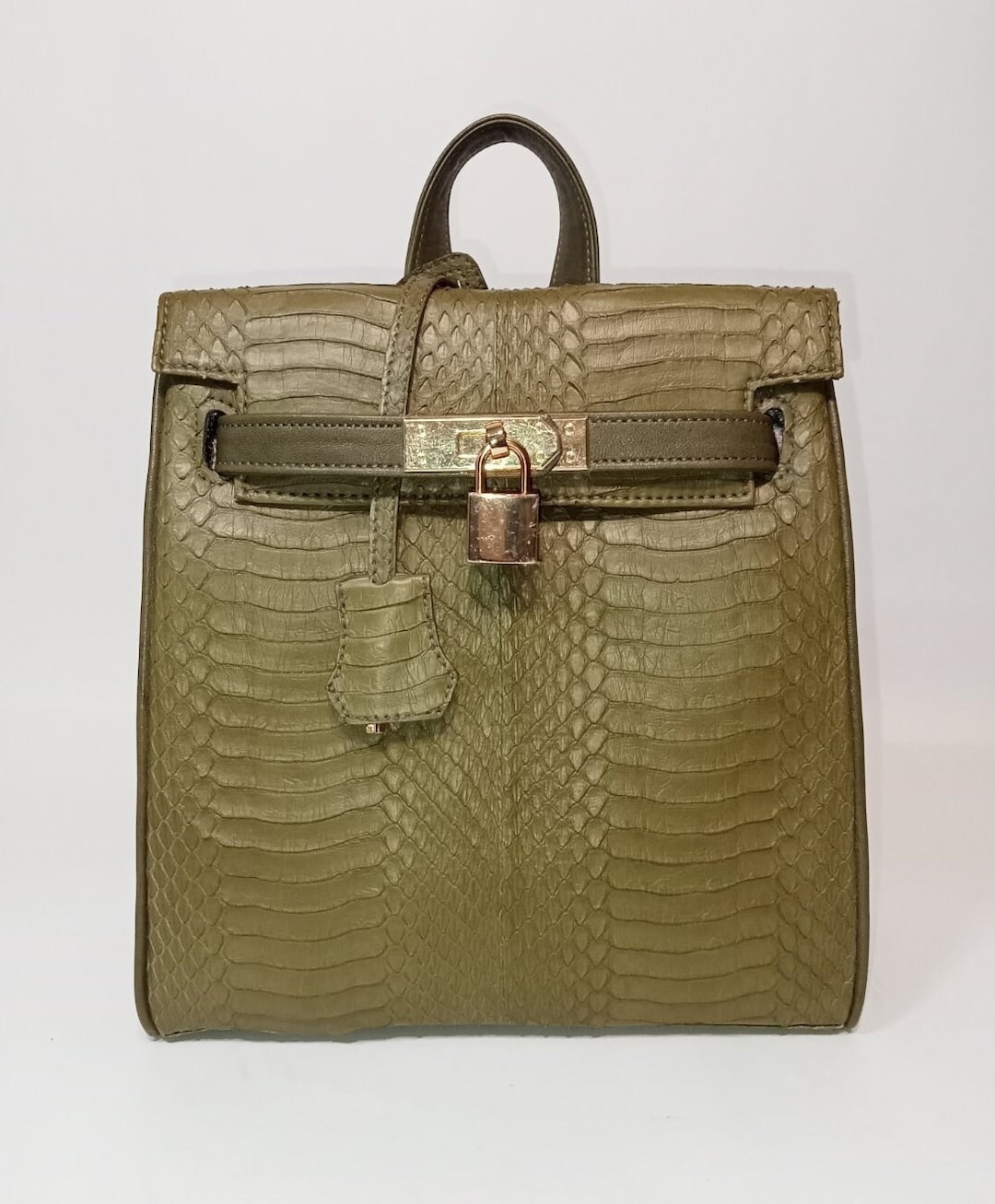 Snake Leather Backpack Exotic Leather Lady's Backpack - Etsy