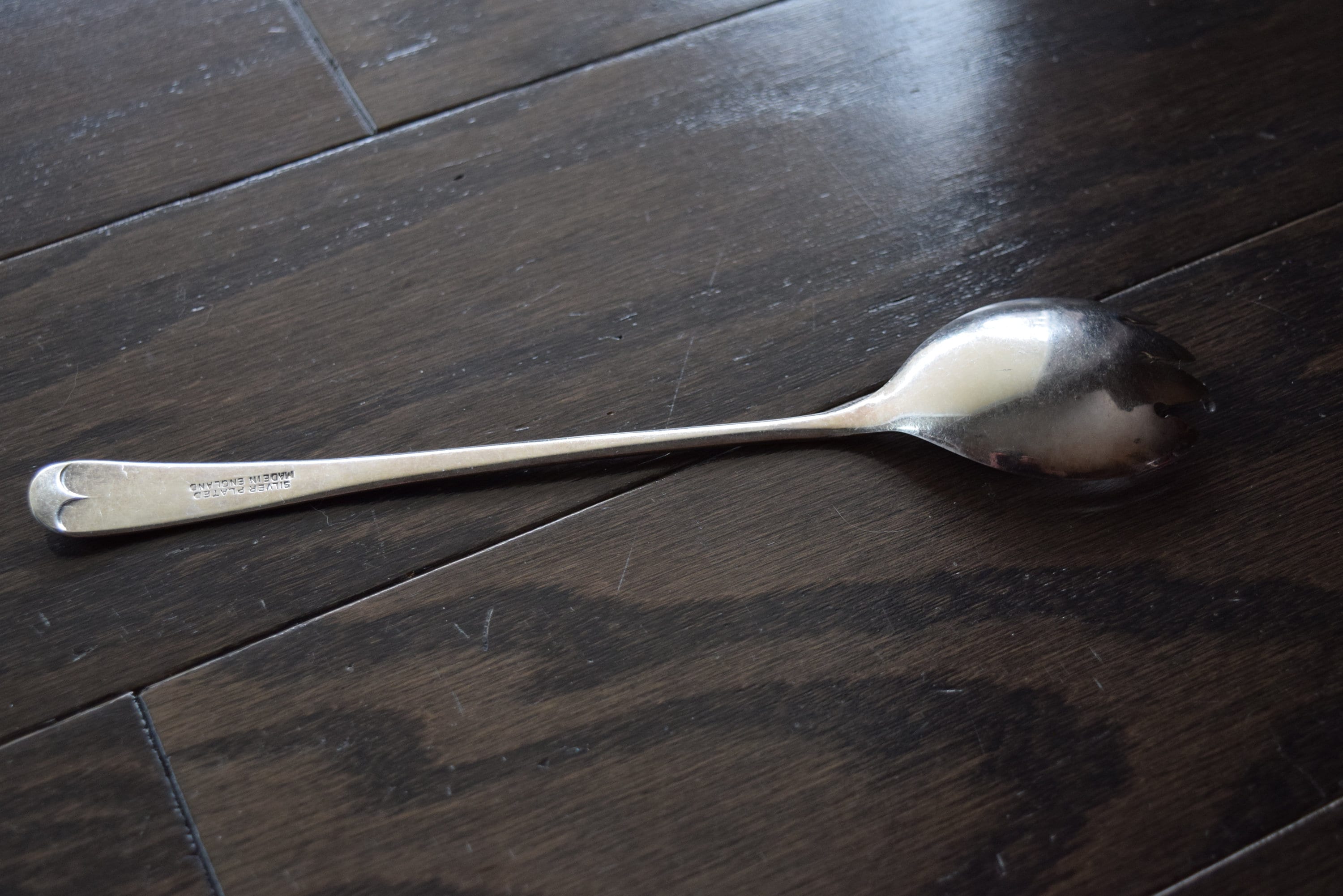 Silver Plated Salad Fork Made in England Large Spork - Etsy